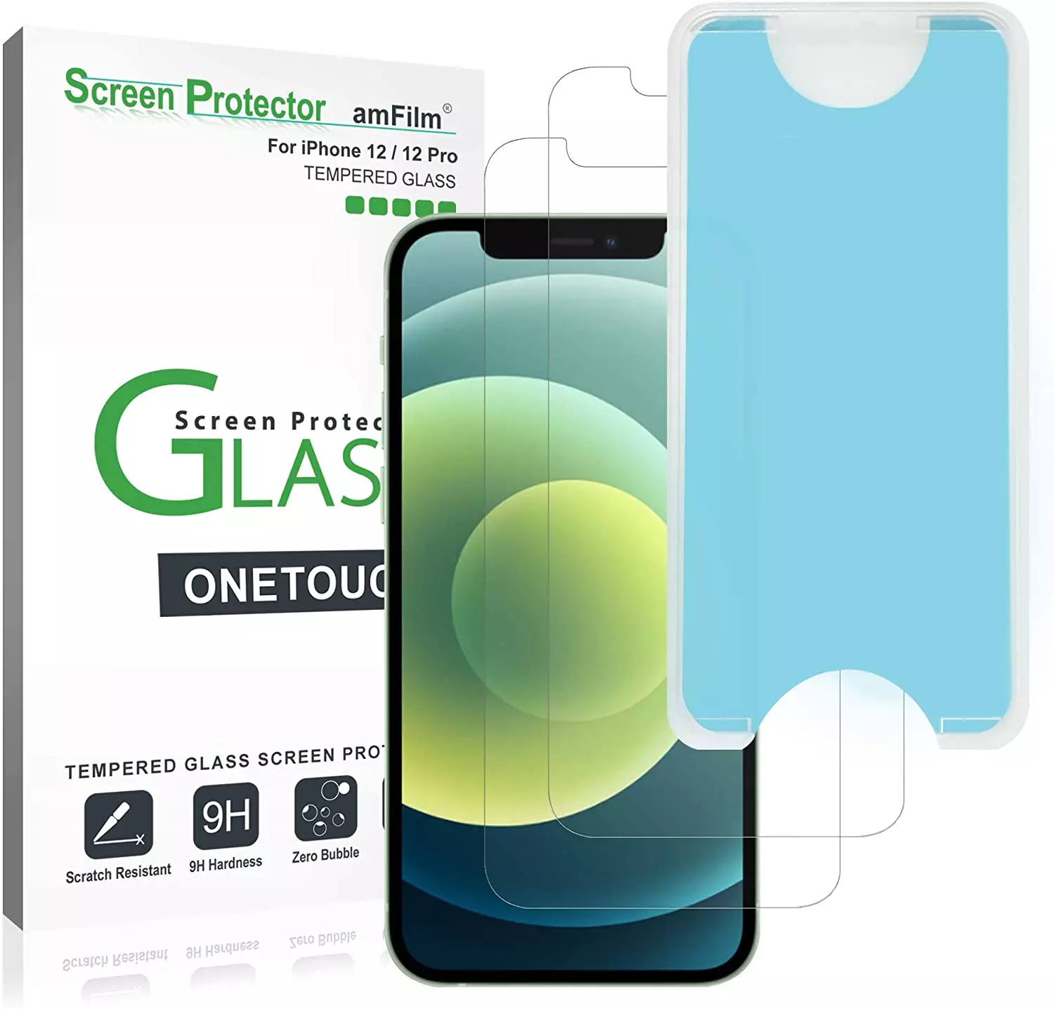 amFilm OneTouch Glass Näytönsuoja, parhaat iphone 12 tarvikkeet