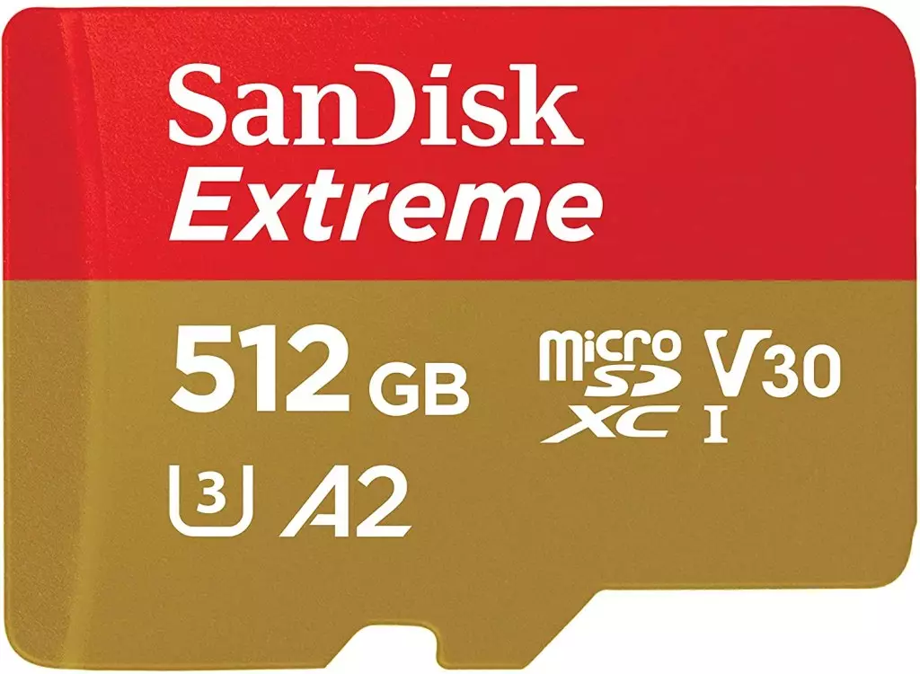 512 GB SanDisk Ikabije, amakarita meza ya microsd