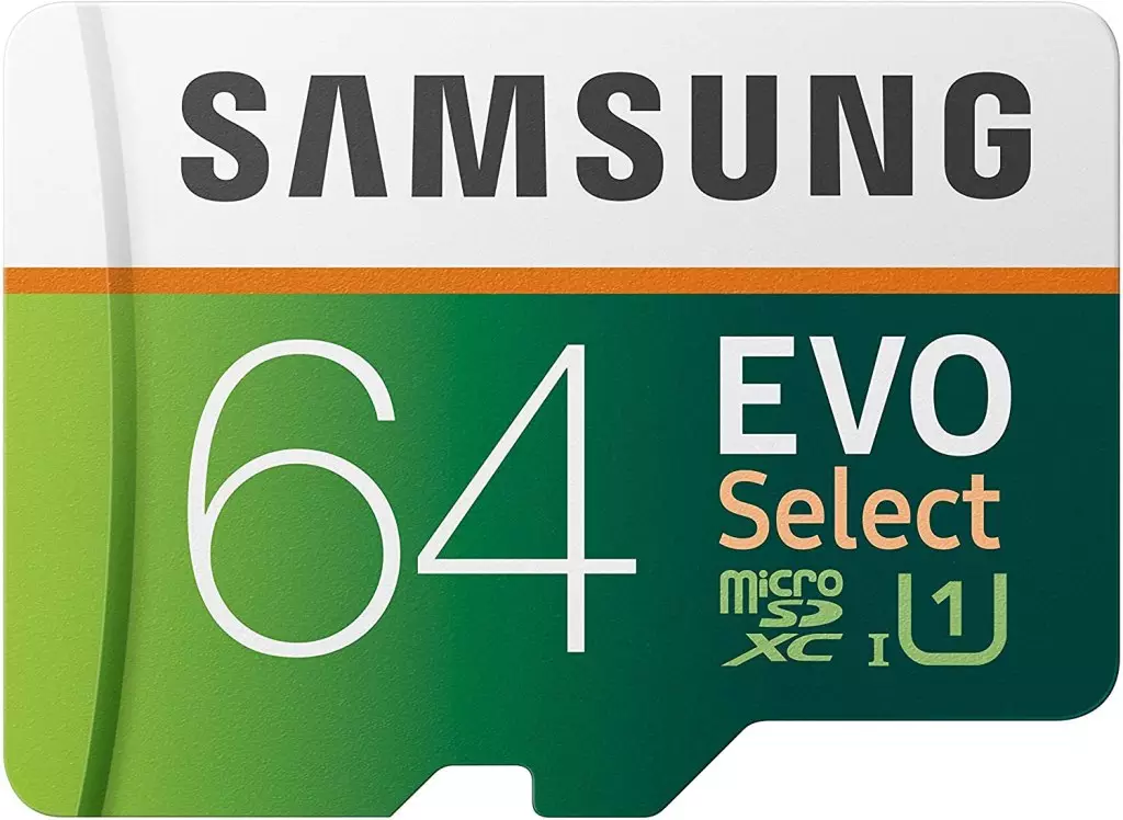 64 GB Samsung Evo Hitamo ikarita ya microSD, ikarita nziza ya microsd