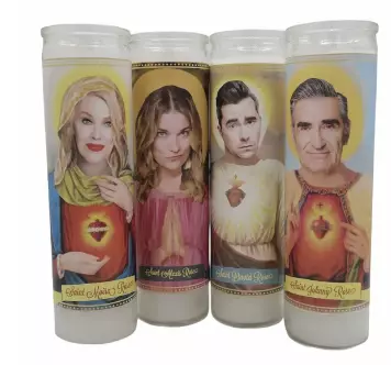 Mose-Mary-and-me-schitts-creek-devotional-candle-set