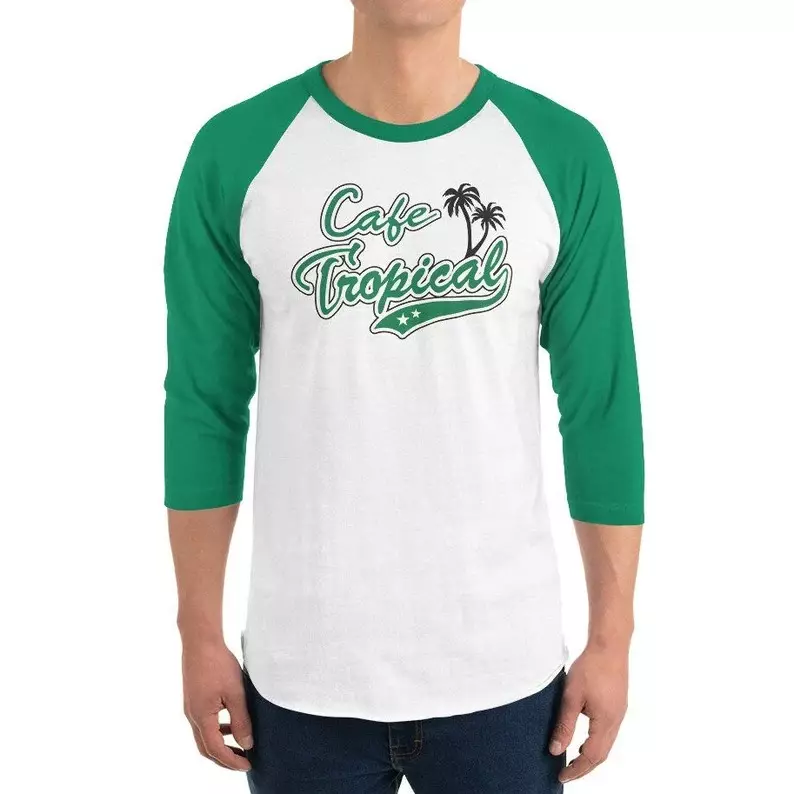 cafe-tropical-baseball-shirt