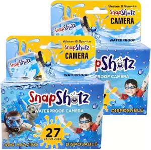 SnapShotz бер тапкыр кулланыла торган су үткәрми торган бассейн Су асты 35 мм камера