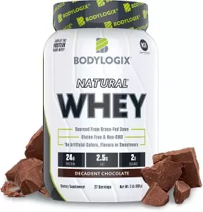 Bodylogix 천연 풀을 먹인 유청 단백질 분말, 최고의 단백질 분말