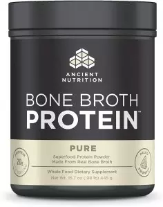 pi bon poud pwoteyin - Ancient Nutrition Bone Broth Protein