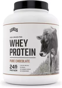 Levels Nutrition 100% proteină din zer alimentată cu iarbă, ciocolată pură, pudră proteică