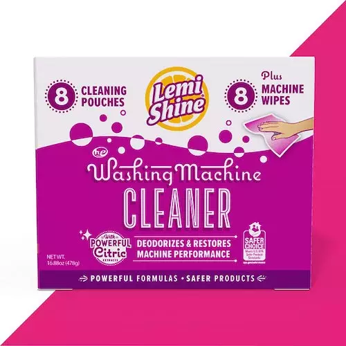Lemi Shine Nettoyant pour machine à laver et lingettes nettoyantes