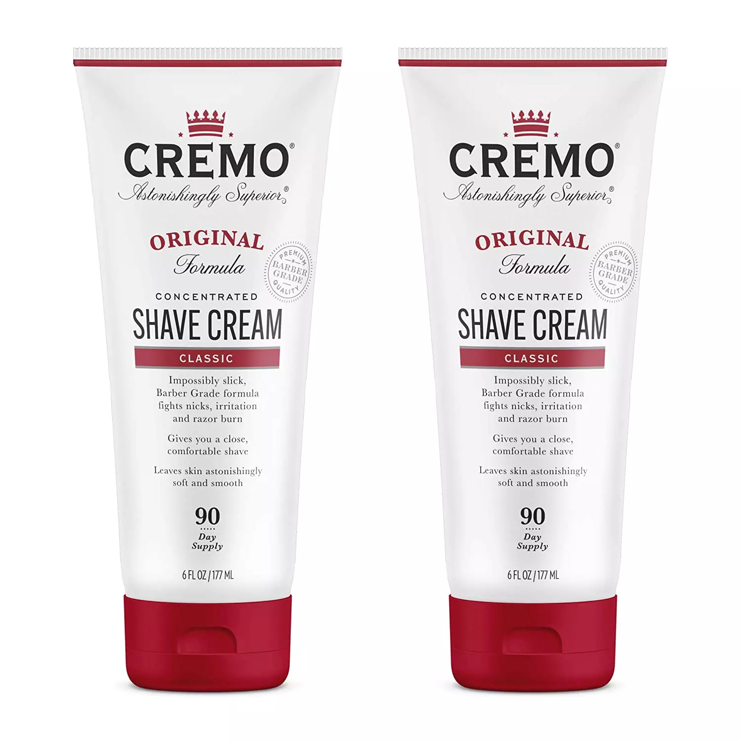 Cremo Barber Grade Original borotválkozó krém; legjobb borotvakrém érzékeny bőrre