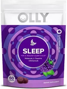 Gomitas de melatonina OLLY sleep, mellor axuda para durmir sen receita