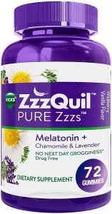 Zzzquil байгалийн гаралтай нойрмоглодог гамми, хамгийн сайн нойрны тусламж