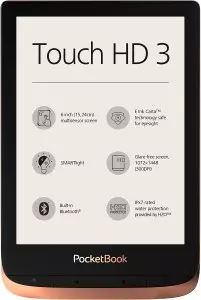 I-e-readers ehamba phambili ye-pocketbook touch HD 3
