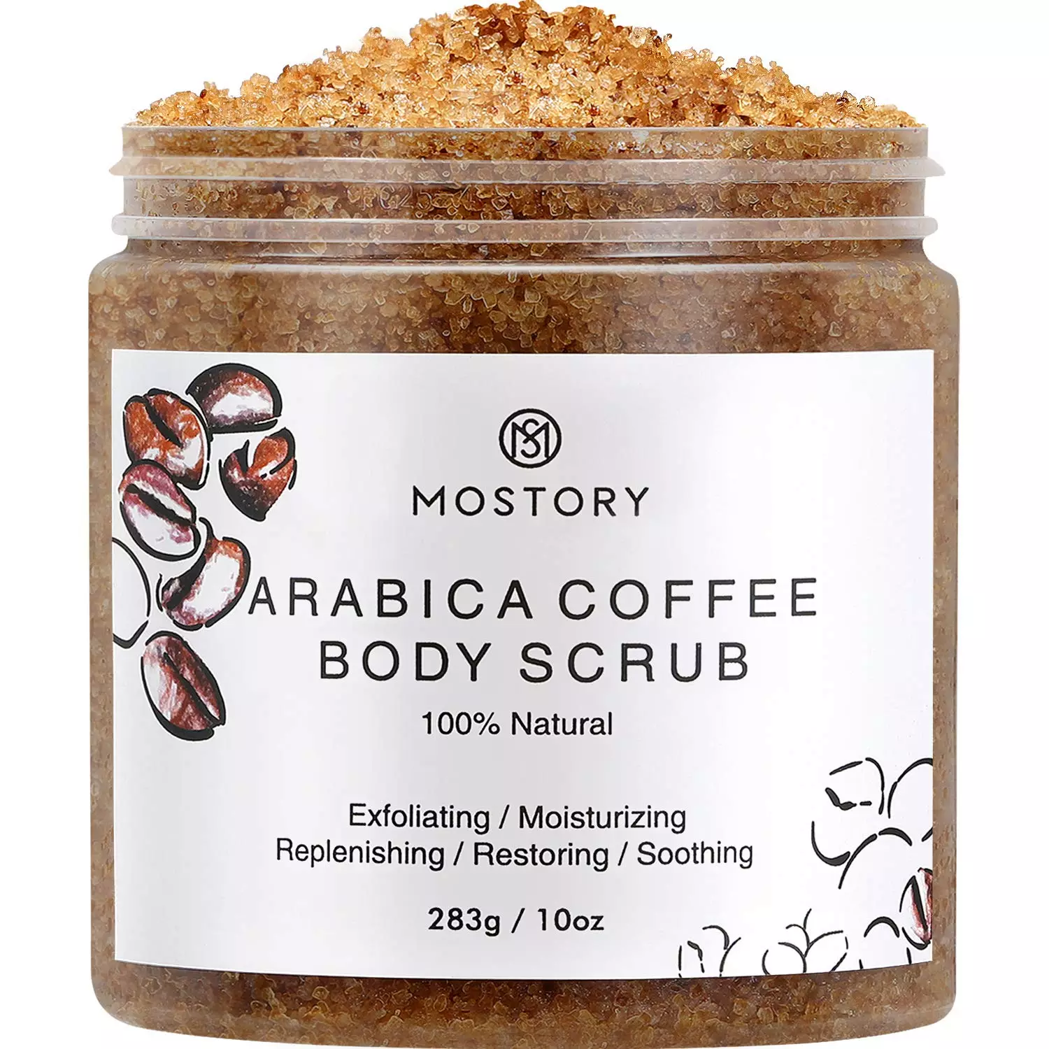 Mostory Scrub corpo al sale del Mar Morto e caffè