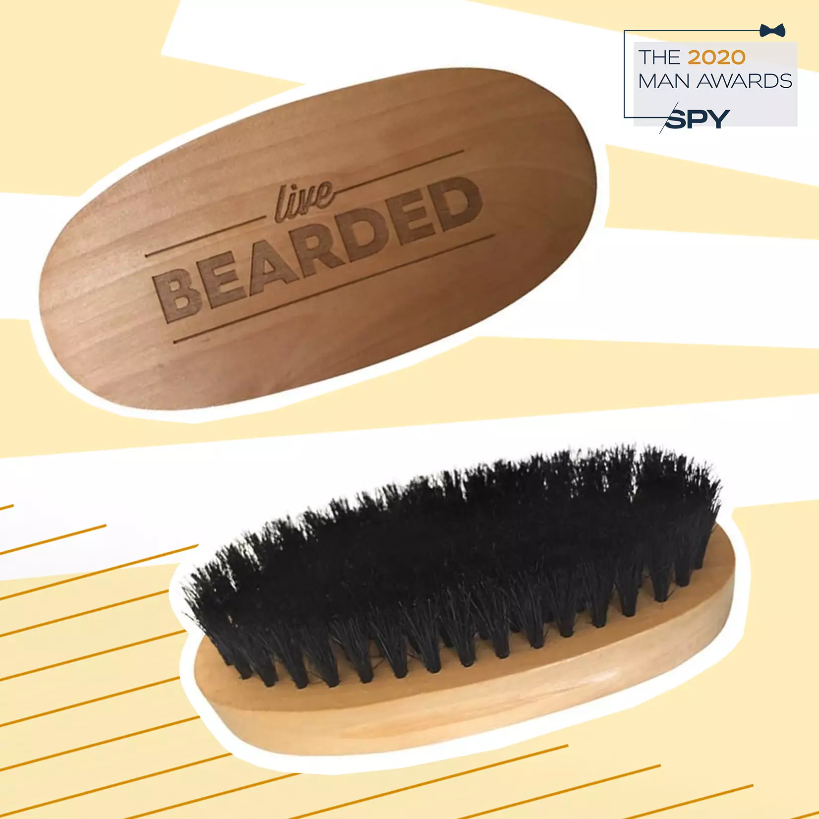 Live Bearded Boar Bristle Beard Brush, bêste baardsoarchprodukten fan 2020