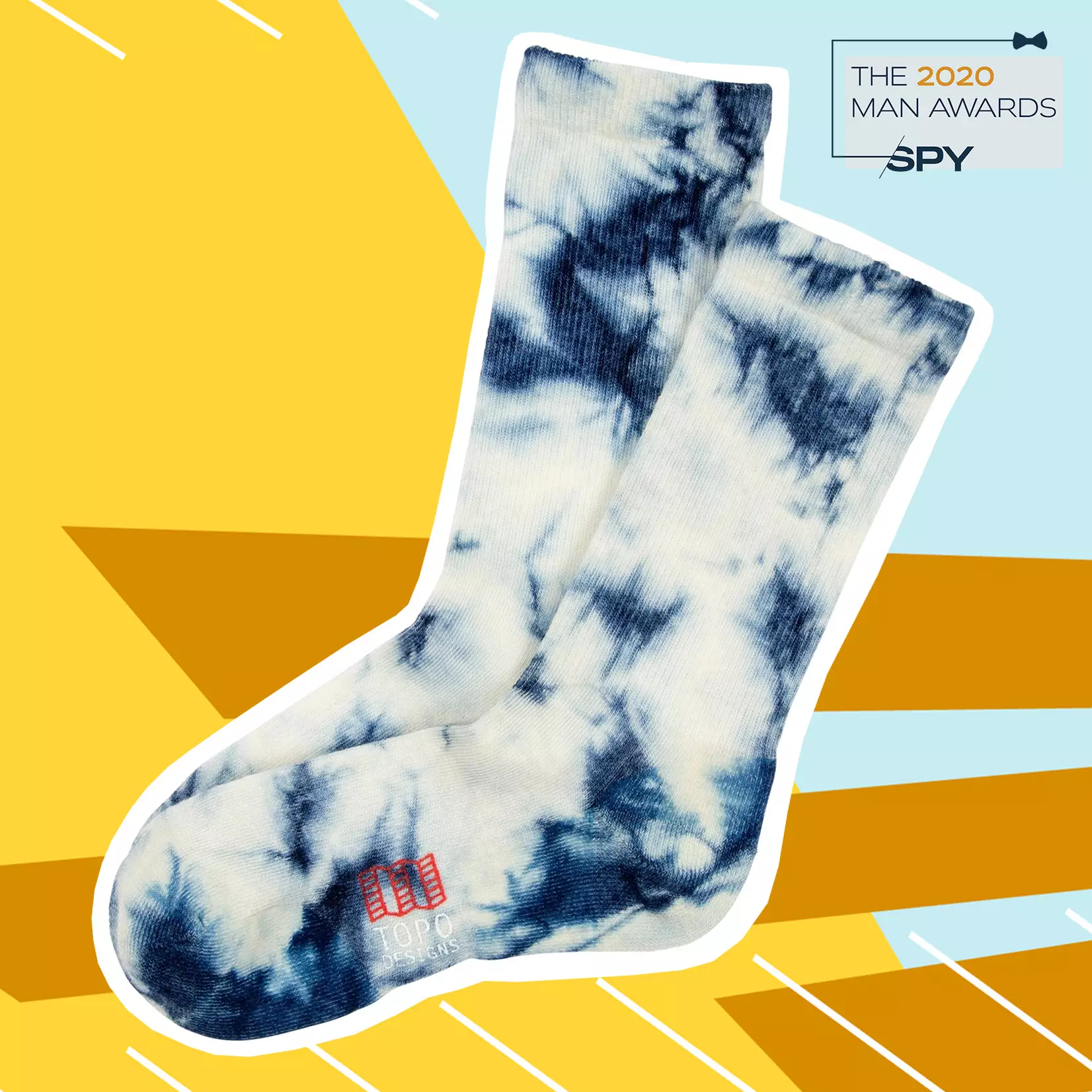 Tie-Dye Merino-sokkies van topo-ontwerpe, beste mansbykomstighede van 2020