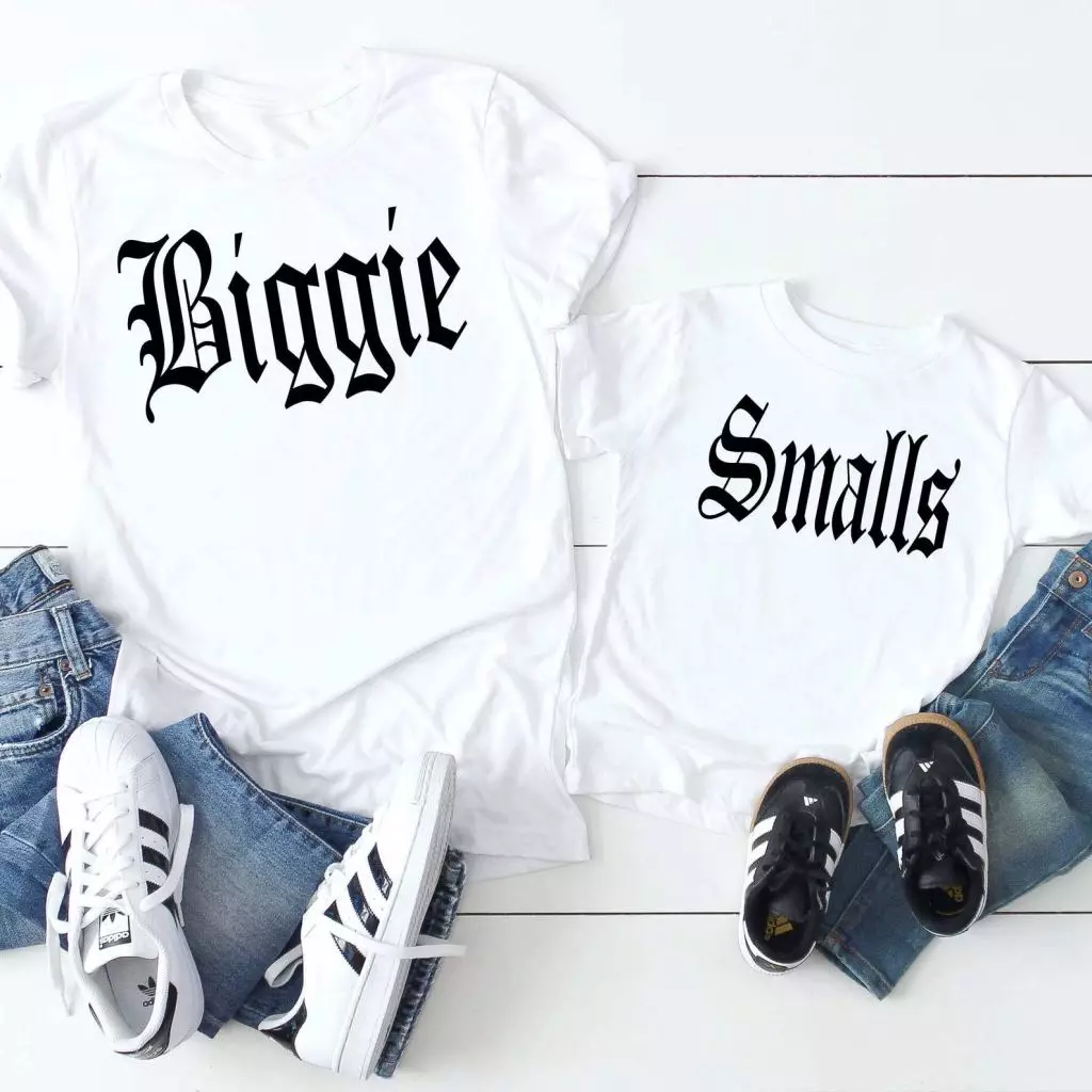Daddy and Me biggie and smalls تي شيرت