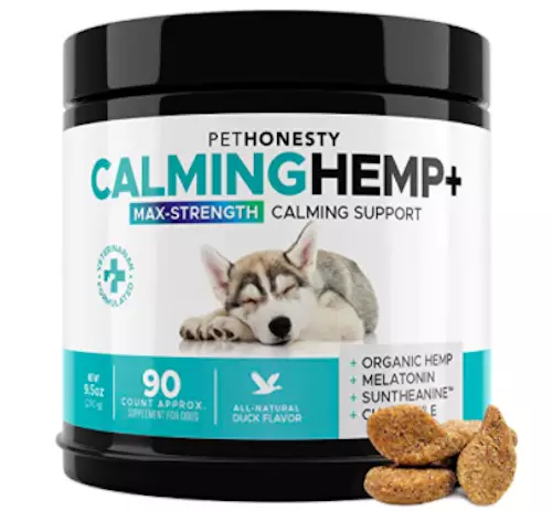 PetHonesty Advanced Calming Hemp & Valerian Root Treats for Dogs cbd برای حیوانات خانگی