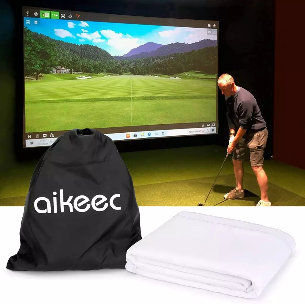 екран за удар при голф, домашни голф симулатори