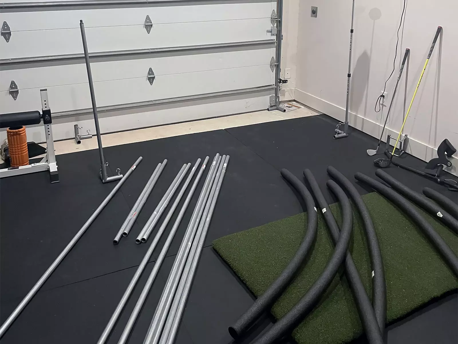construir un simulador de golf de bricolatge