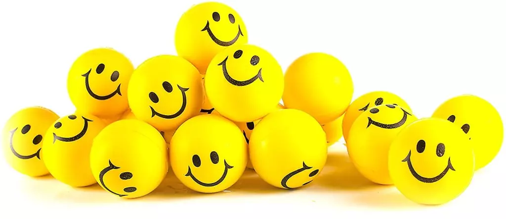 migliori palline antistress neliblu perché preoccuparsi sii felice giallo neon