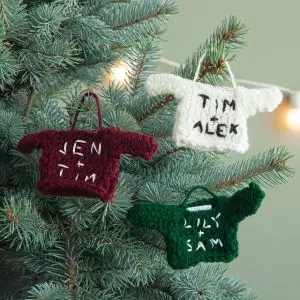 gepersonaliseerde kerst ornamenten vakantie trui