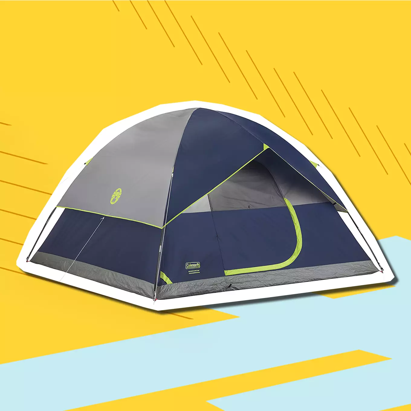 音楽フェスでのキャンプの持ち物、コールマン サンドーム キャンピング テント