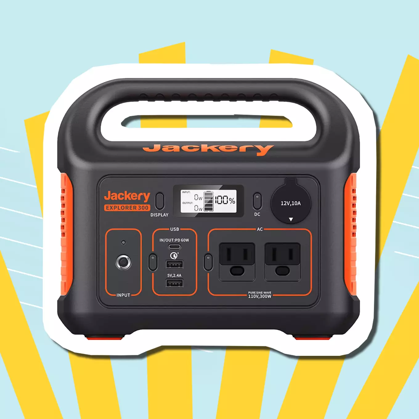 hva du skal ta med camping på en musikkfestival, Jackery Explorer 300 Portable Power Station