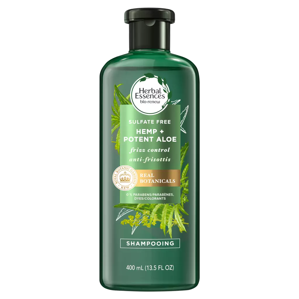 Herbal Essences Hampa + Potent Aloe schampo, bästa naturliga schampon