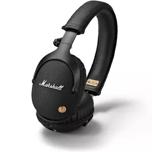 Marshall Monitor Bluetooth Wireless Over-Ear Headphones, mehopolo ea limpho tsa motsoalle oa hlooho ea khomo