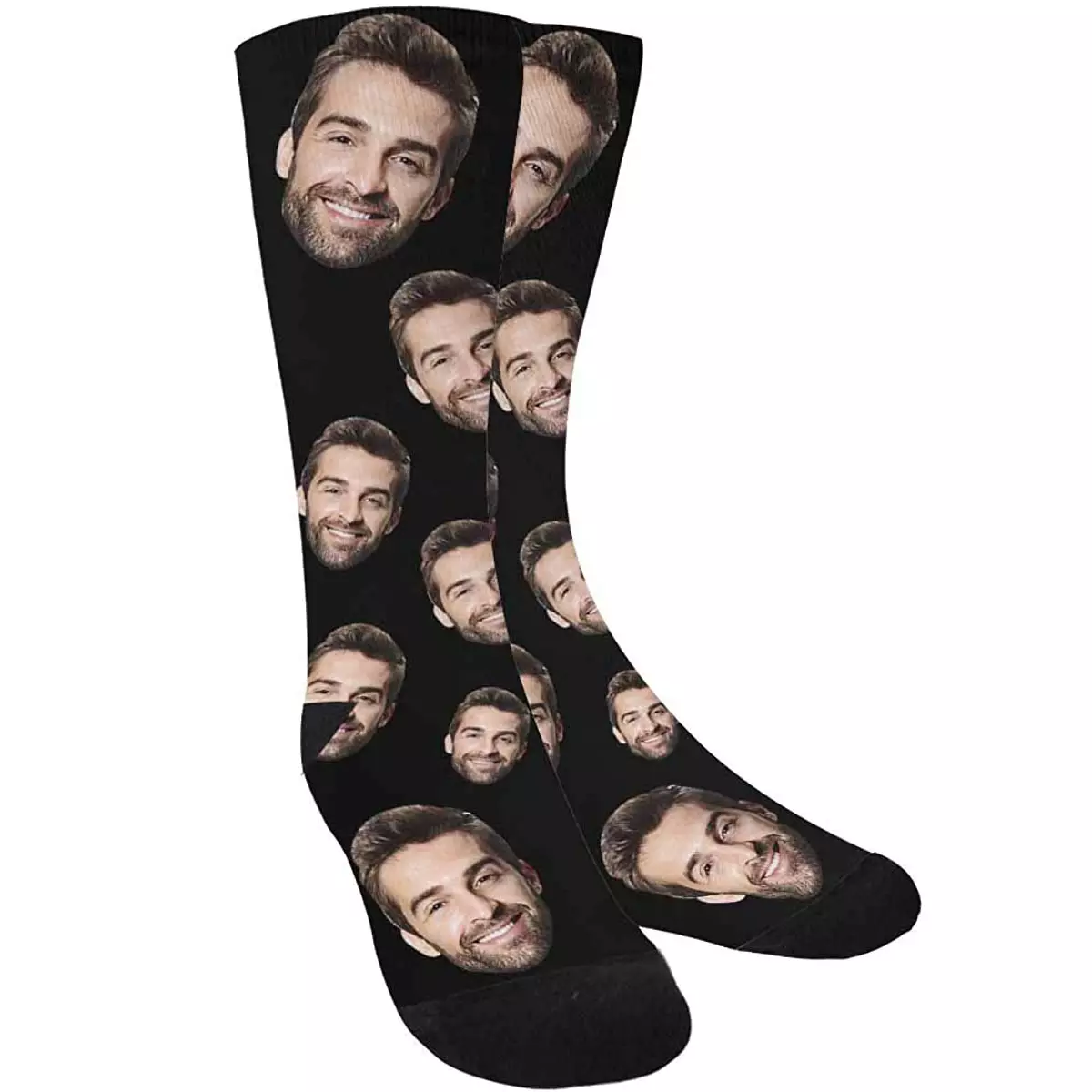 Chaussettes personnalisées pour le visage, idées de cadeaux pour les meilleurs amis