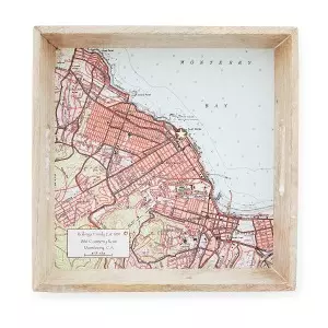 Bandeja de servicio de mapa personalizado, mejores ideas de regalos para amigos