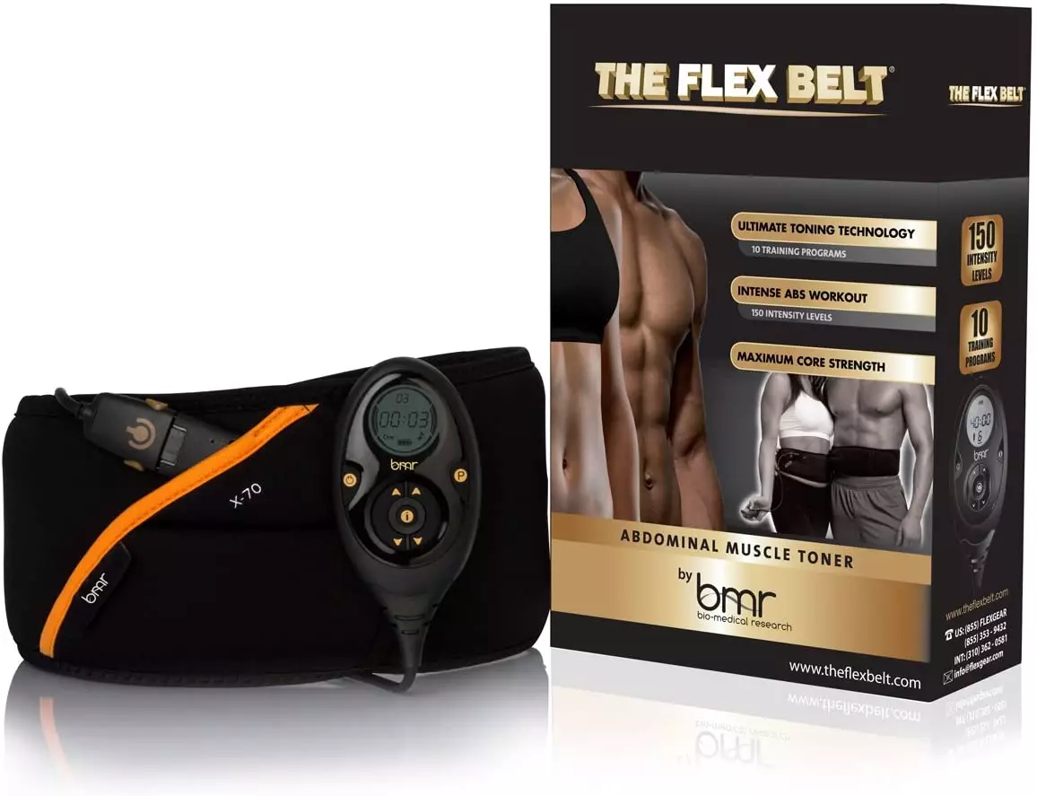 Flex Belt ab stimulator thiab lub thawv