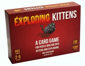 exploding kittens kaadi game, poku keresimesi ebun