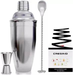 Cresimo cocktail shaker professjonali, rigali tal-Milied tal-baġit