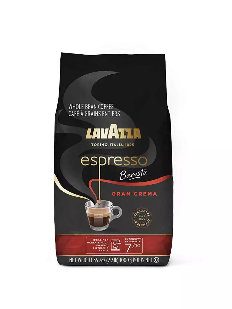 Lavazza Espresso Barista Gran Crema pilnų pupelių kavos mišinys GERIAUSIAS ESPRESUI