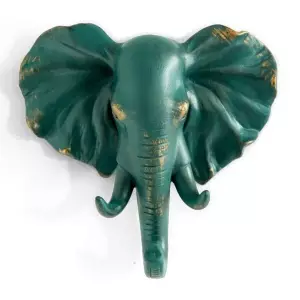 HERNGEE Elephant Head ດຽວ Wall Hoo