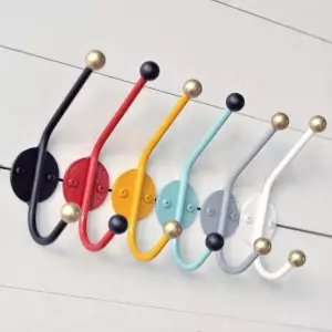 Abad Pertengahan Modern Diideuan Double Wall Hook