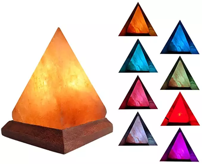 Paras kotitoimiston sisustuksen pyramidisuolalamppu