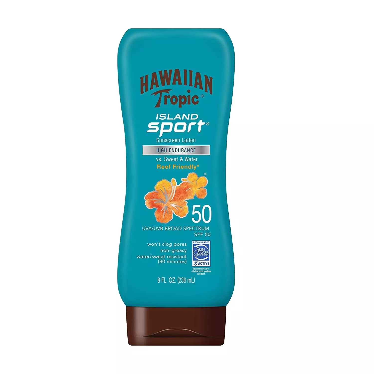 Hawaiian Tropic Island Sport Sunscreen Lotion, koipetsuak ez diren eguzkitako krema onenak