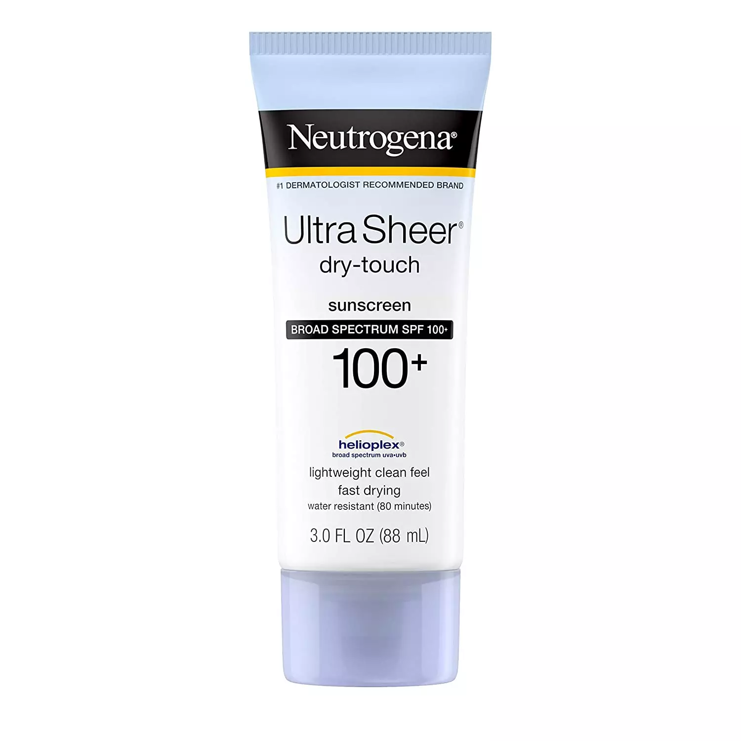 Neutrogena Ultra Sheer Dry-Touch Sunscreen, лепшыя нятлустыя сонцаахоўныя крэмы