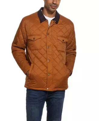 jachetă matlasată maro spice rezistentă la intemperii