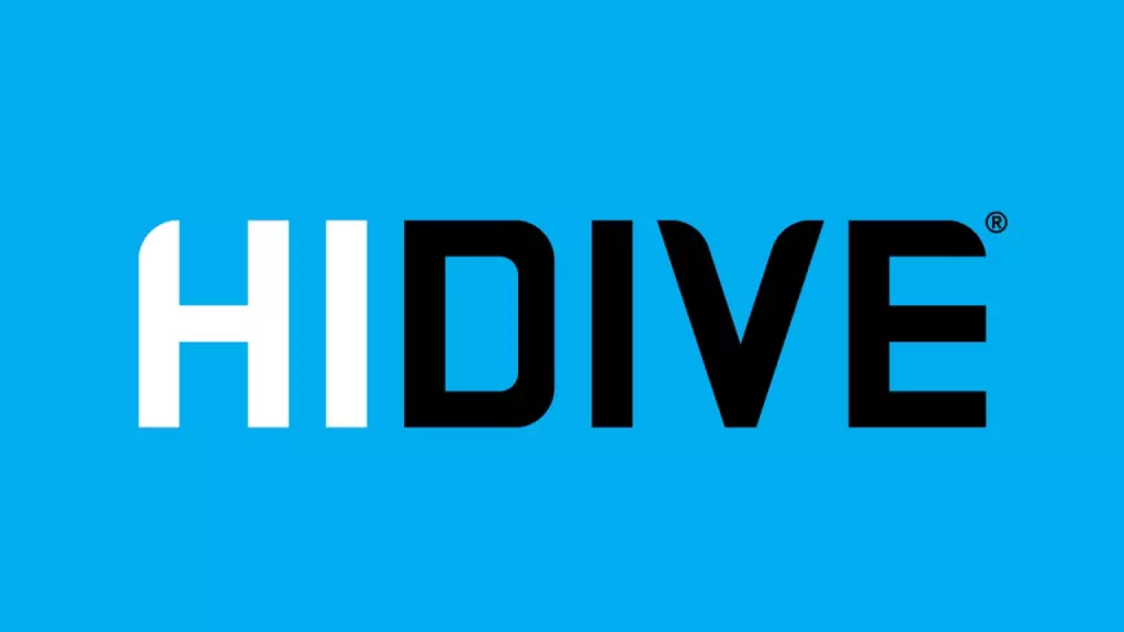 HIDIVE logo, pi bon sèvis difizyon anime