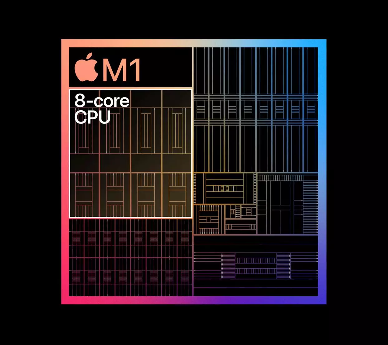 microprocesador de manzana m1