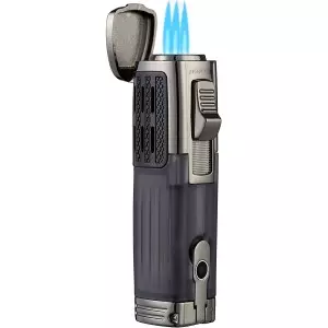 TOMOLO Torch Lighter With Cigar Punch