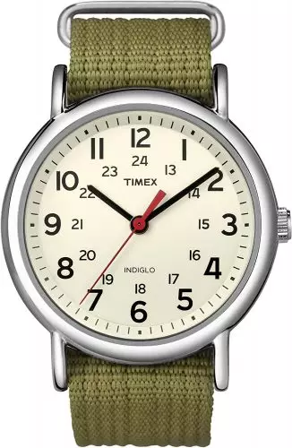 “Timex Weekender” 38mm sagat, iň gowy “Timex” erkek sagady
