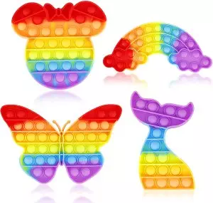 wulcea rainbow pack pop fidget igračke