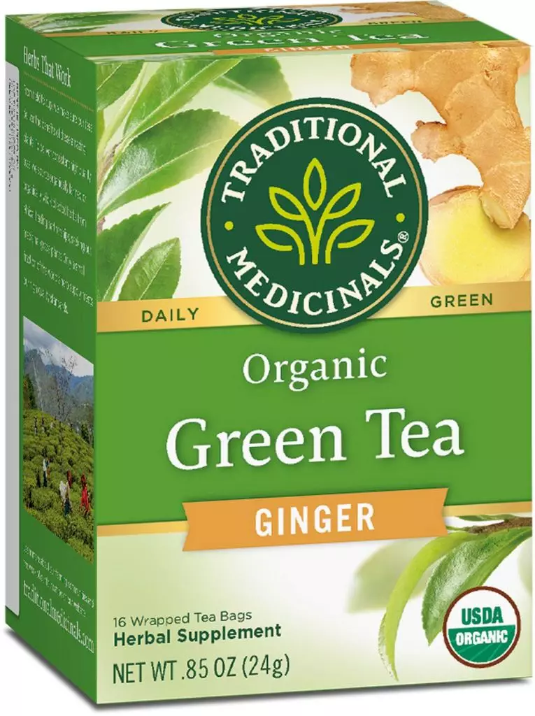 Hagyományos gyógyászati gyömbér zöld tea