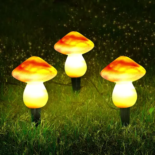 svamp trädgårdslampor