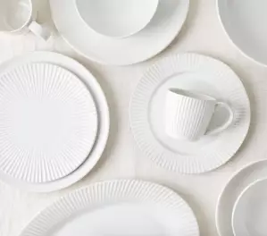 Food52 Lima Loro Stoneware Dinnerware putih