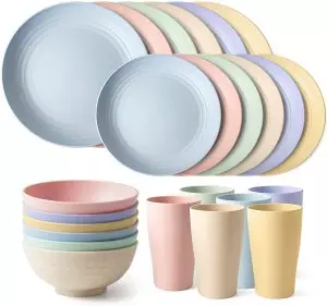 Teivio 24-Piece Dinnerware Set