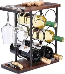 i-alcener wine rack ene-glass holder, indlela yokugcina iwayini