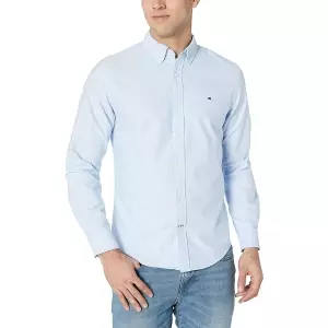 camisa oxford masculina tommy hilfiger